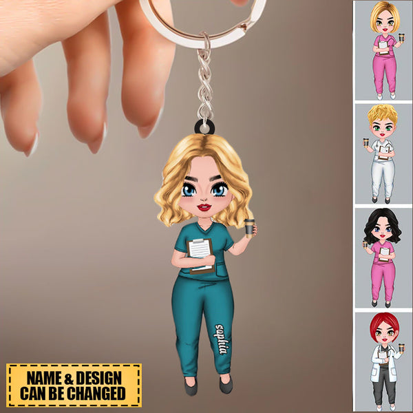 PERSONALIZED NURSE KEYCHAIN- PERFECT GIFT FOR NURSE - callown